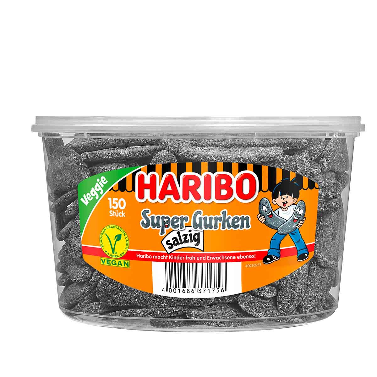 Haribo Super Gurken Salzig 150 Stück 1,35 kg – fooody4u